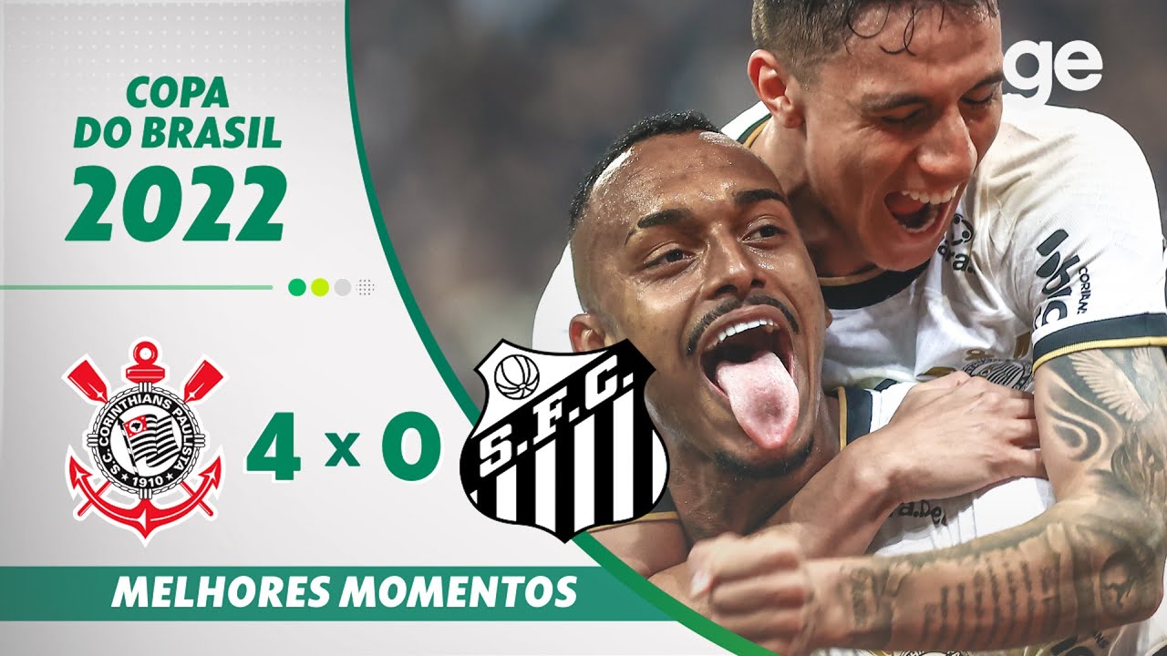 Corinthians 4 X 0 Santos Melhores Momentos Oitavas De Final Copa Do