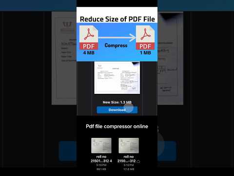 How to compress pdf file size online (pdf file size karmna hanthahngani)