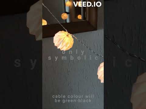 20er LED Solar Lichterketten für Garten, Balkon, Terrassse aus Tyvek