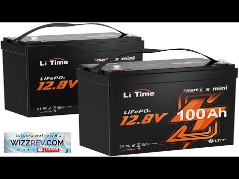LiTime 12V 100Ah MINI Bluetooth LiFePO4 Lithium Battery 100A BMS Deep Cycle Review
