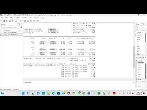 2-STEP GMM using IVREG2 command STATA