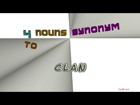 clan - 5 nouns synonym to clan (sentence examples)