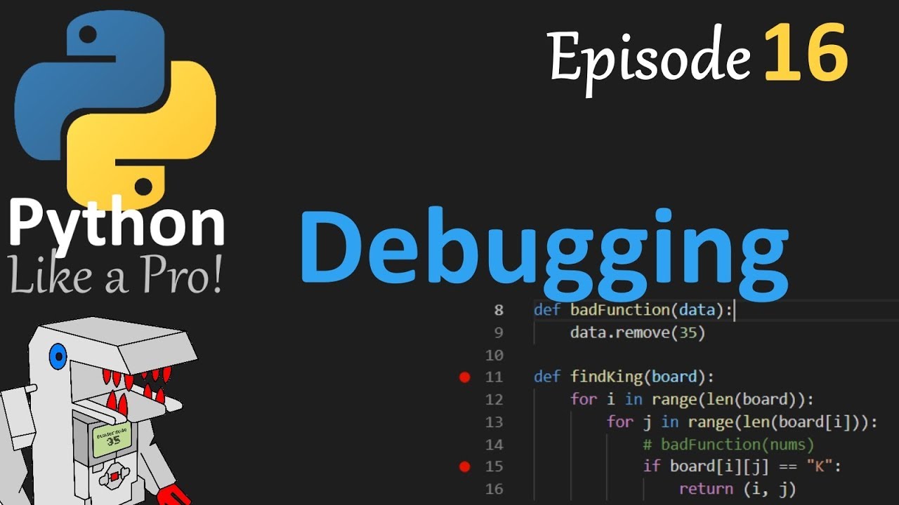 Debugging - Python Like a Pro #16