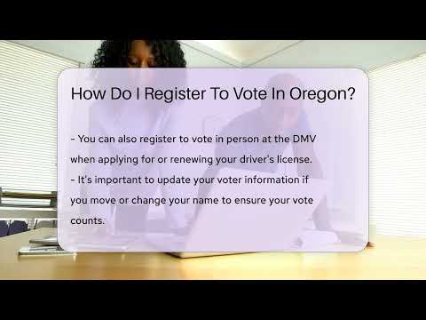 How Do I Register To Vote In Oregon? - CountyOffice.org