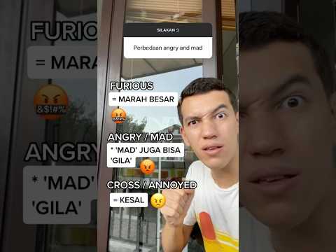 5 LEVEL MARAH BAHASA INGGRIS 😡 #bahasainggris #belajarbahasainggris
