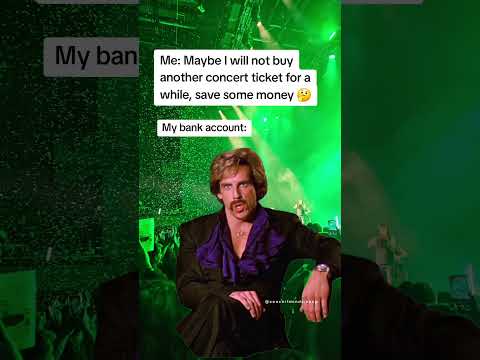 My bank account knows me and concerts | Concertmeme