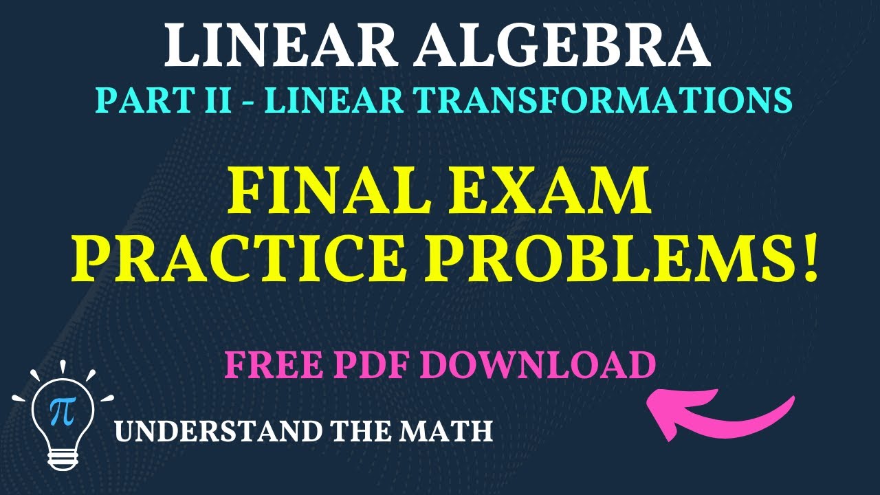 Linear Algebra Exam Review: Linear Transformations (Practice Problems)