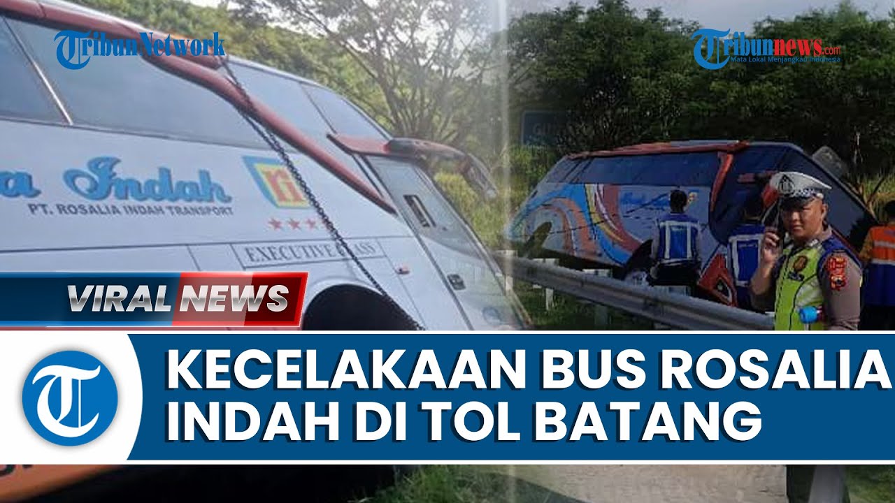 Kecelakaan Tunggal Bus Rosalia Indah di Tol Batang, 7 Orang Termasuk Kondektur Dilaporkan Tewas ...