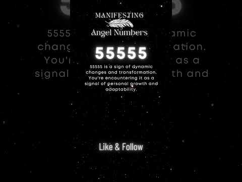 What is the meaning of 55555 ⭐️ Manifesting Angel Numbers Meanings Numerology #angelnumber #synchron