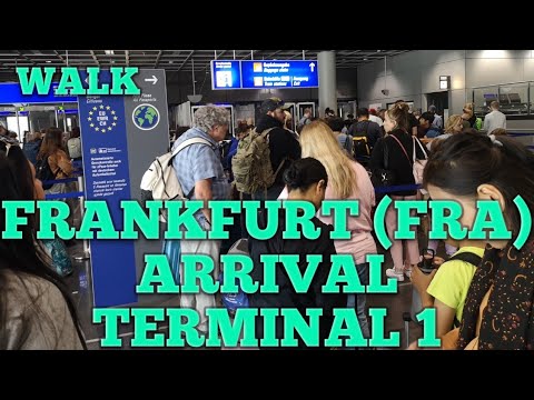 Arrival Walk Frankfurt Airport Terminal 1