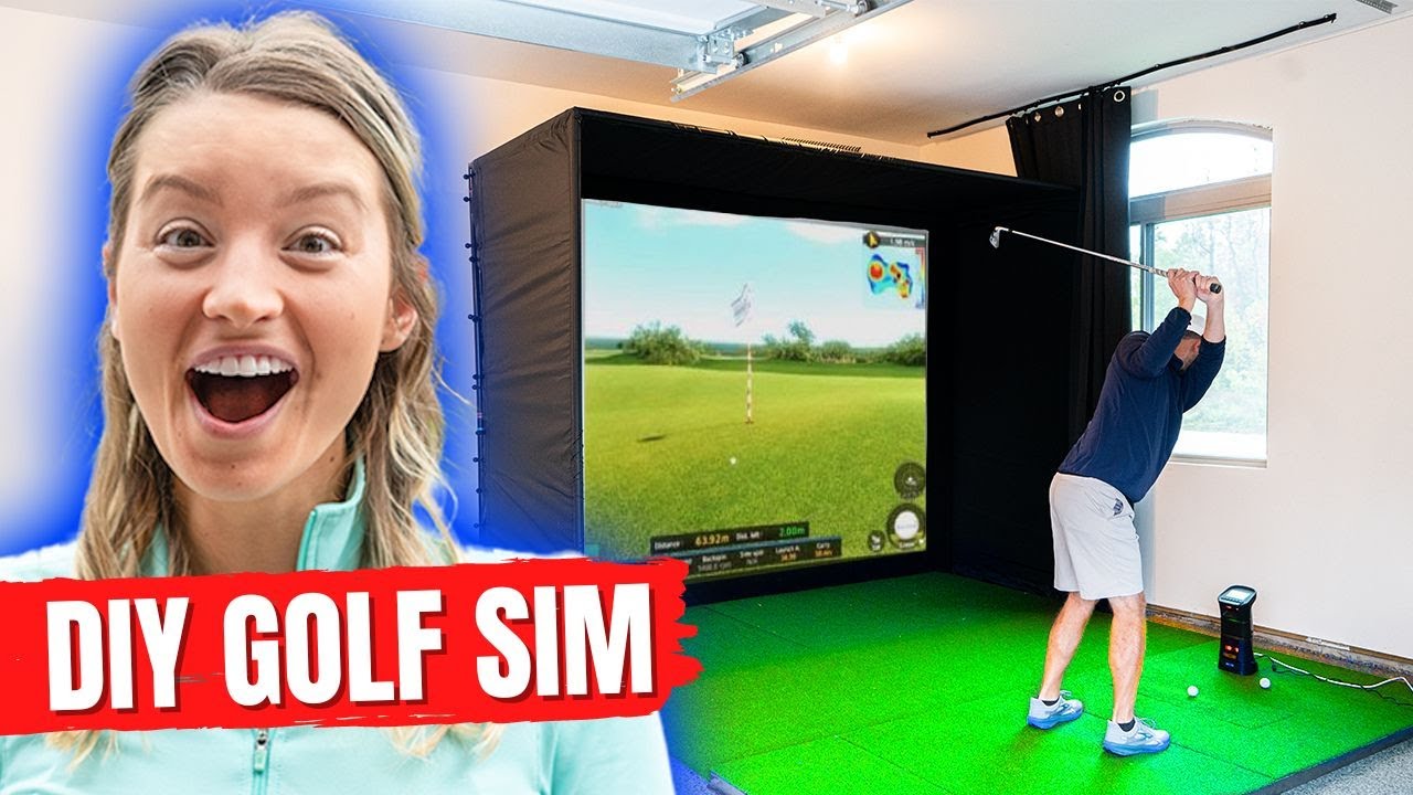 How to Build a Home Golf Simulator in 5 EASY Steps (DIY CHEAP GARAGE GOLF SIM)