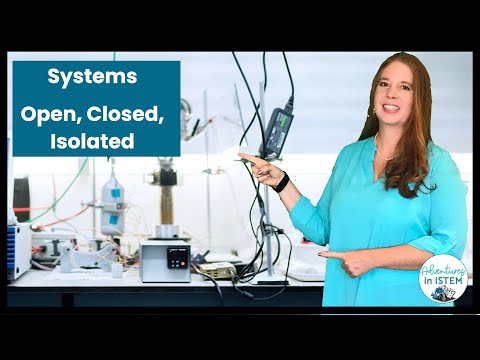 What is the difference between open systems, closed systems, and isolated systems?