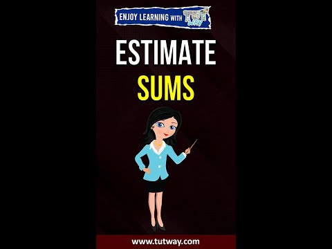 Estimate Sum For Kids | Round to Estimate | Estimate Rounding off to Nearest 10 | Math #shorts