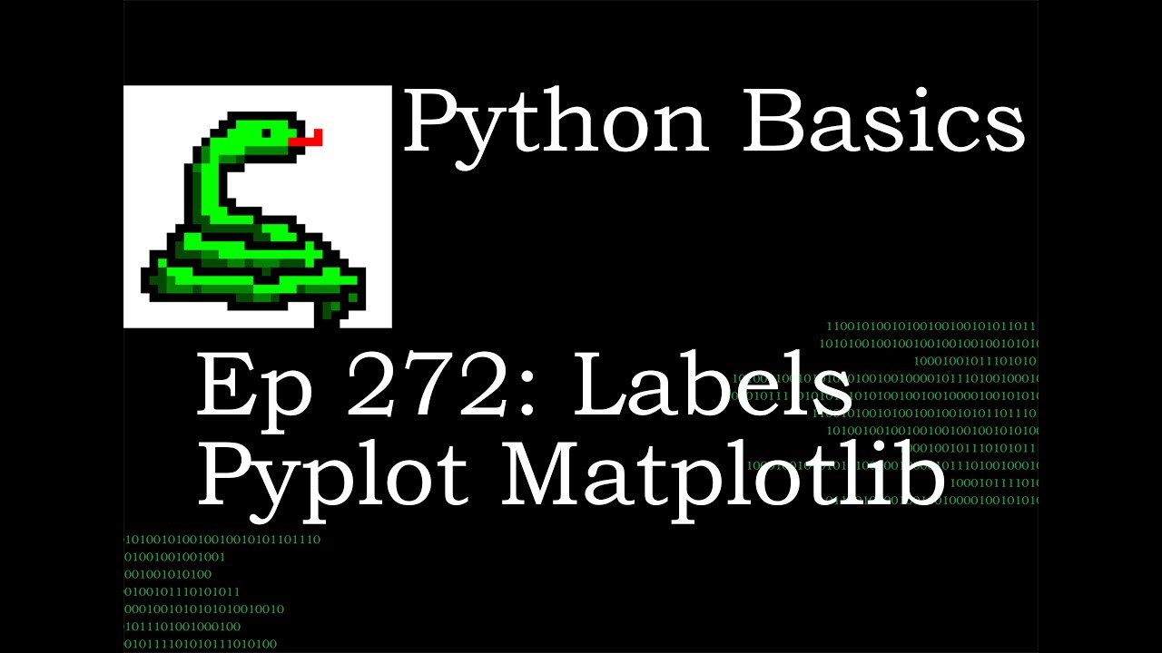 Python Basics Matplotlib Pyplot Lables
