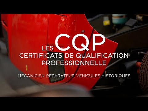 Le Certificat de Qualification Professionnelle (Mécanicien Réparateur Véhicules Historiques)