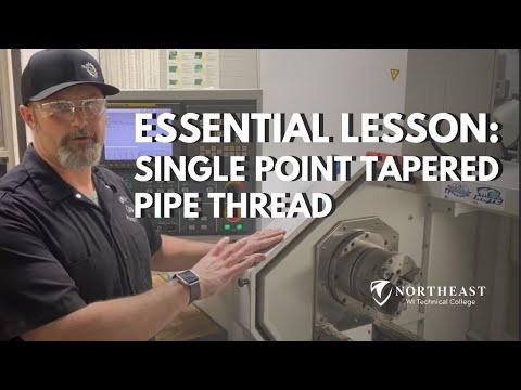 How to Cut Single Point Taper Pipe Threads on a CNC Lathe