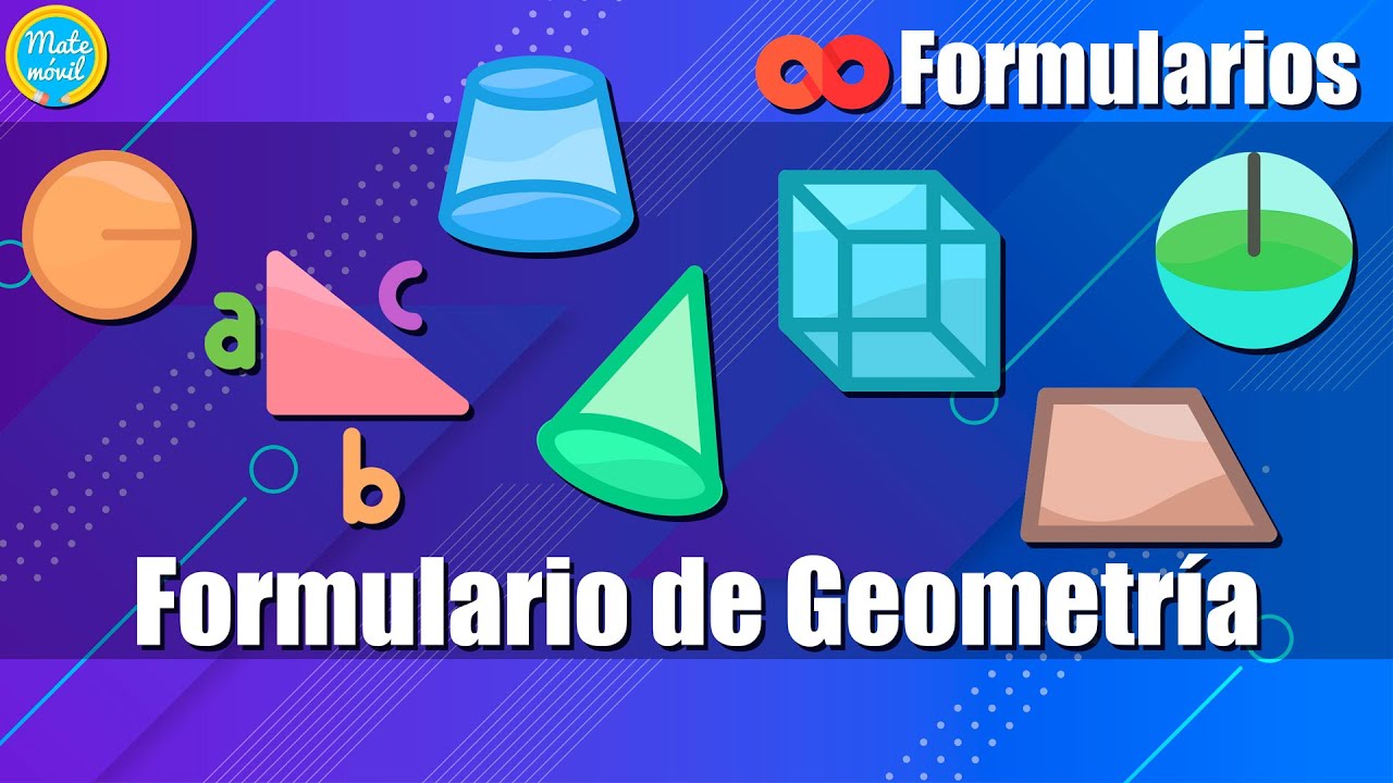Formulario de geometría para descargar en PDF