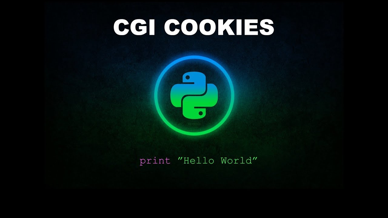 CGI Cookies - Python Programming