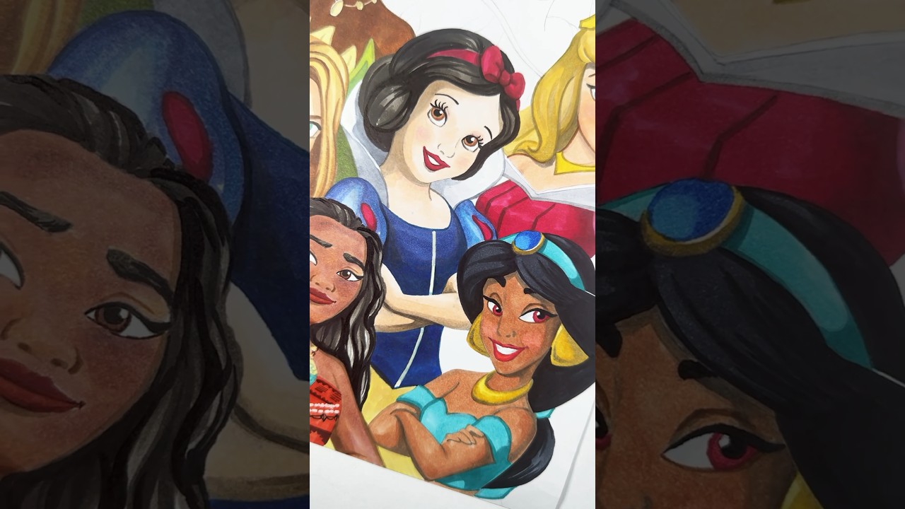 Chapter 3. Snow White and Jasmine (Drawing Disney Princesses👑♥️)