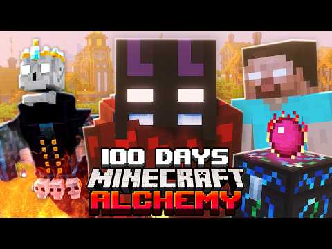 I Survived 100 Days in Minecraft Alchemy