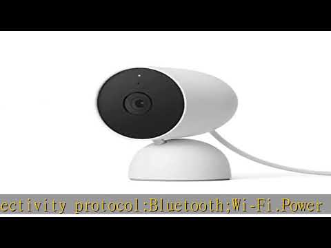 Google indoor Nest Security Cam 1080p (Wired) - 2nd Generation - Snow