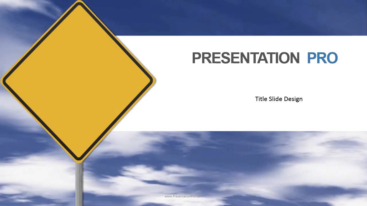 Animated Template: Blank Caution Sign