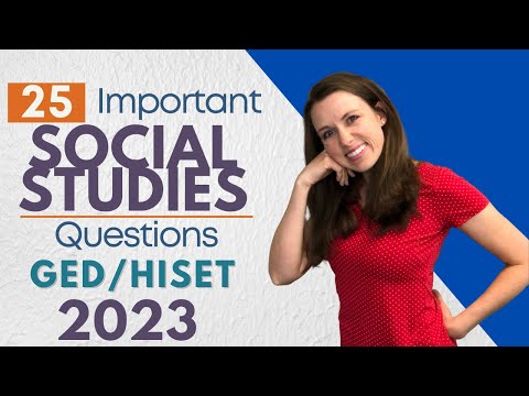 GED / HiSET Social Studies 2023 - Pass the Test!