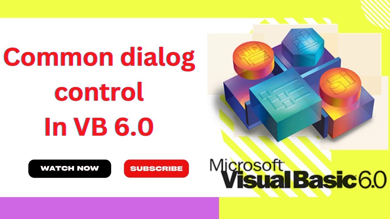 common Dialog control Box in Visual Basic ||Visual Basic Tutorial || Video-15