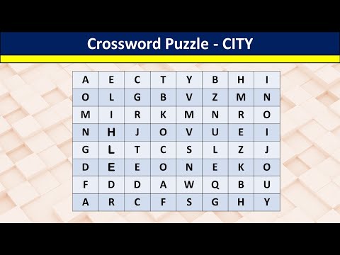 Crossword puzzle | Find the word in the puzzle | Word search | Mr.Genius puzzles