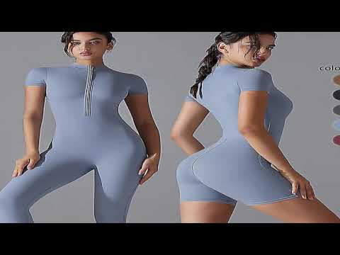 Women Bodysuits Fitness Sports Bodysuit Yoga Suit Breathable Quick Drying Sports Yoga Clo