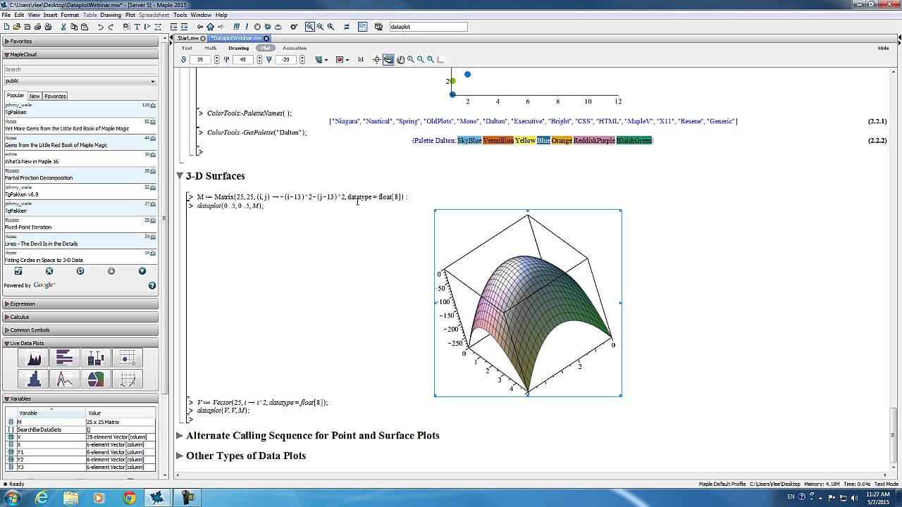 The dataplot Command