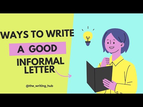 How to write a good informal letter | Especially for students | English for all