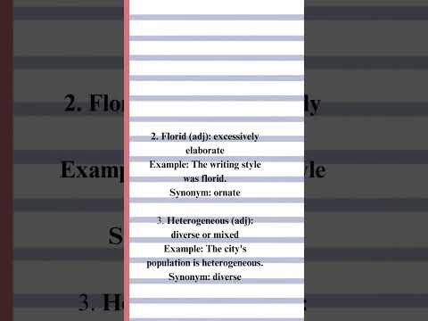 6 #advanced #words with #meanings, #examples, and #synonyms #englishvocabularylearner #leanenglish