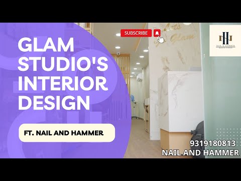 Makeup Studio Interior Design | Mini Salon Project Ideas | Glam Studio | Nail and Hammer