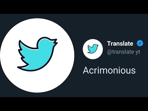 Acrimonious Meaning in English