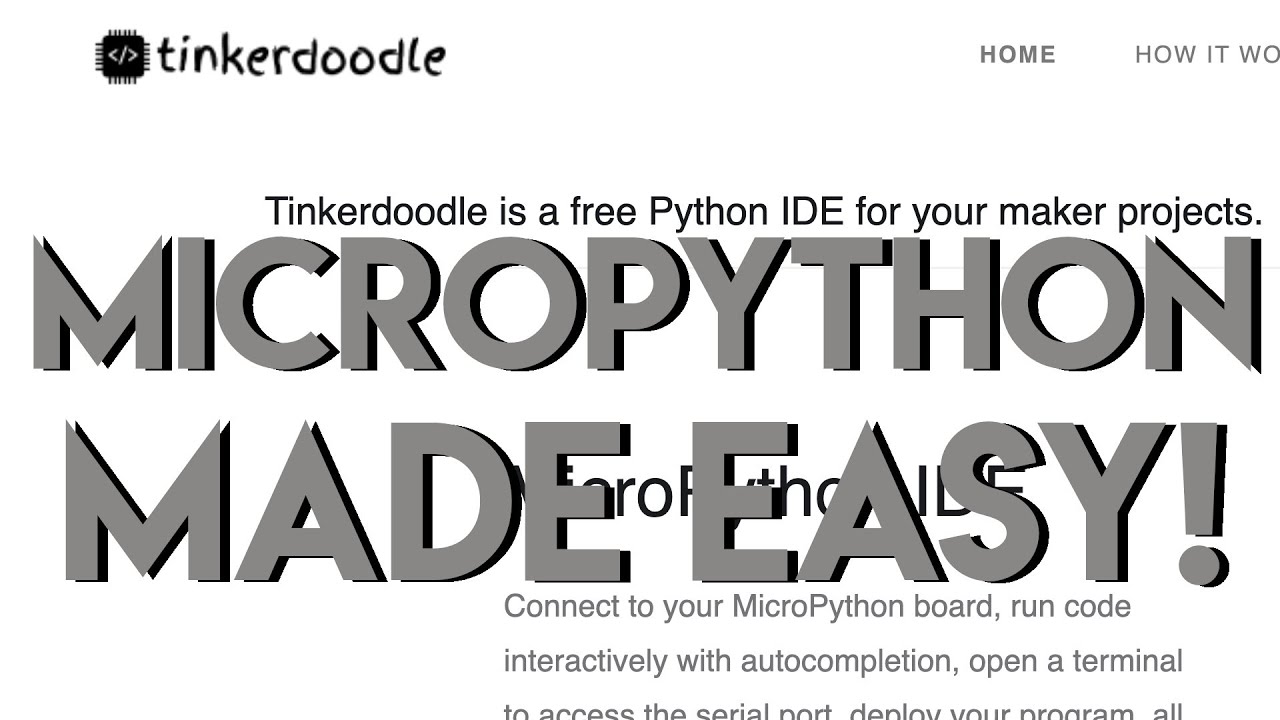 Tinkerdoodle: The Easiest Way to Use Micropython
