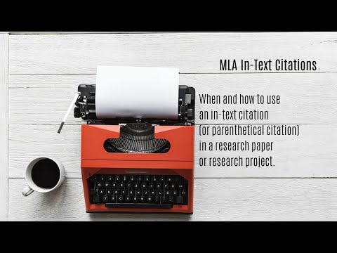 MLA In-Text Citations for Research Papers