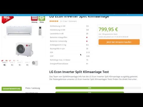 Erfahrungen: Die LG Econ Inverter Split Klimaanlage im Test