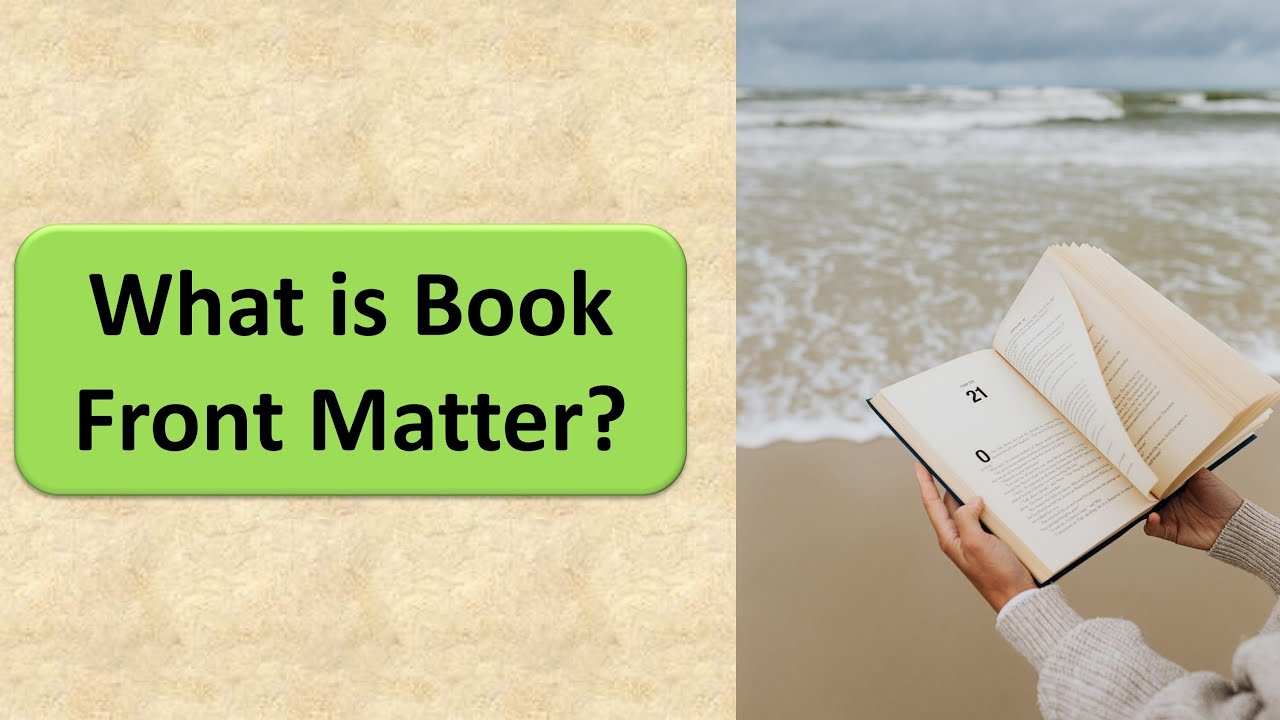 What is Book Front Matter?
