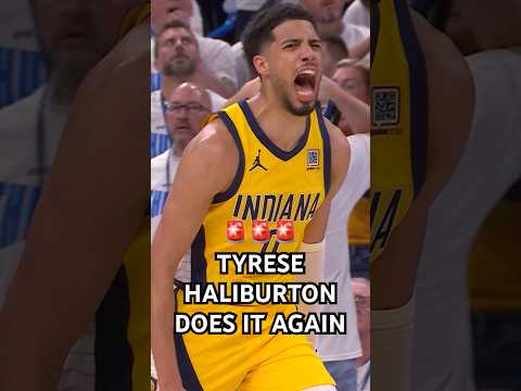 Tyrese Haliburton with the game winning shot in Game 1!!
