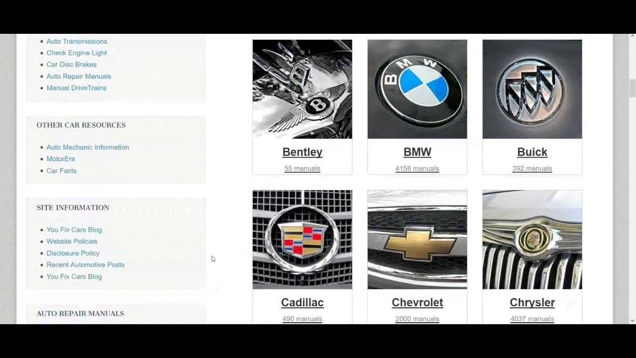 PDF Auto Repair Service Manuals