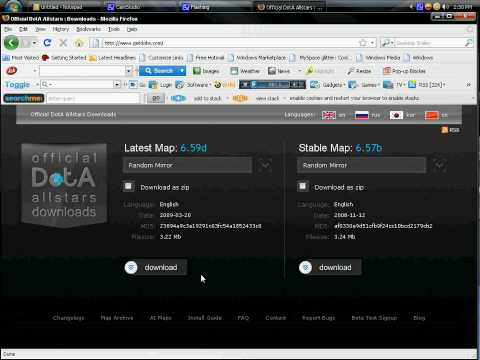 how to download dota map