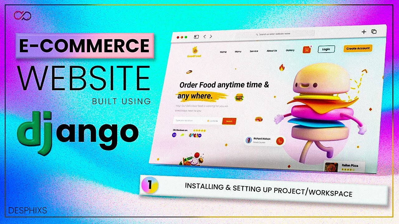 Setup Project, Template, Views and URLs | E-commerce Website using Django | Ep. 1 | Desphixs