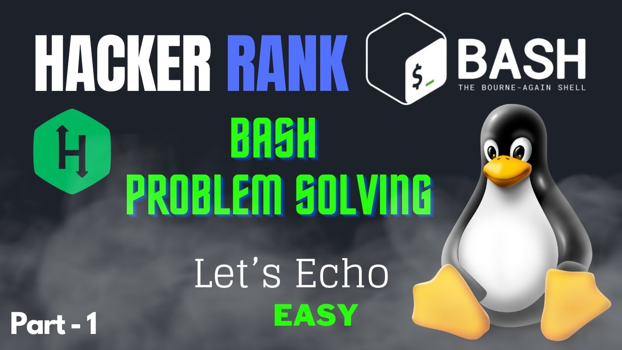 Let's echo | Hacker Rank Problem Solving | Part 1 #linux #opensource #bashscripting #bashscripting