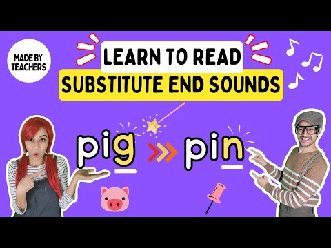 Substituting Ending Sounds | Phonemic Awareness Song for Kids