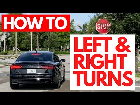 How to Turn Left and Right When Driving for Beginner Drivers (Driving Lessons)