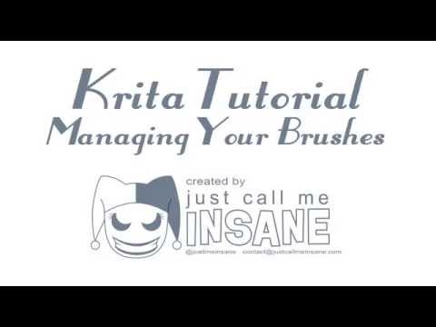 Krita Tutorial: Managing Your Brushes