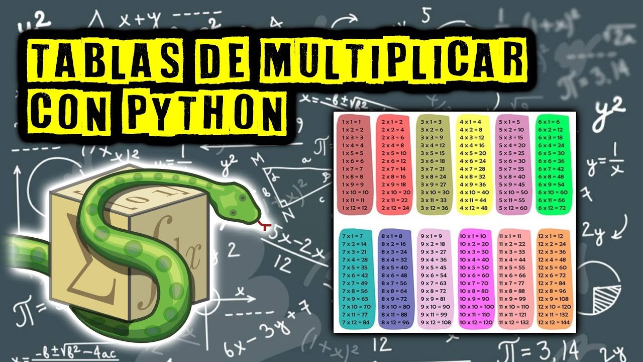 Programa que genera las tablas de multiplicar con Python