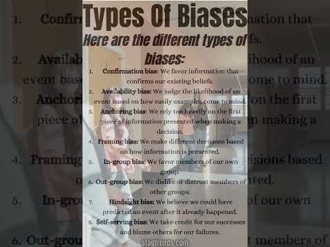 Types Of Biases