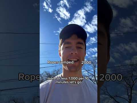 How many times can I jump rope in 45 minutes?